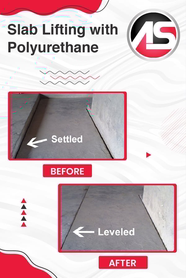 Slab Lifting w/ Polyurethane Foam Slab Lifting w/ Polyurethane Foam